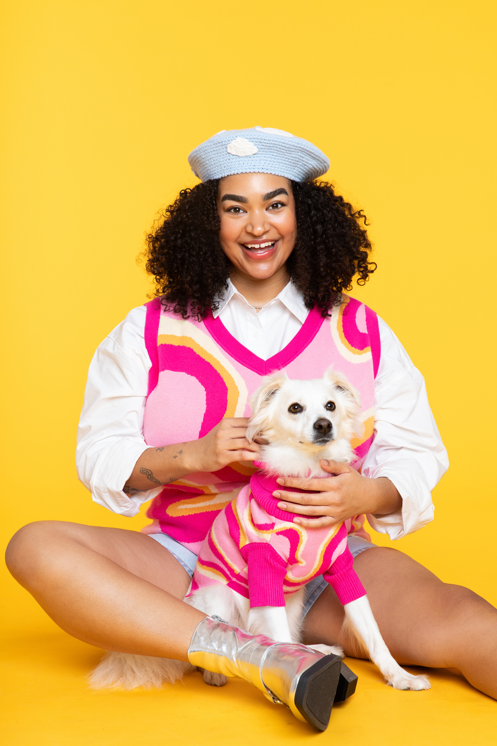 Pink Lemonade Human Sweater Vest – Toby & Linus